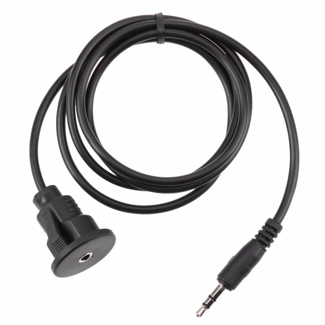 3.5mm Waterproof Flush Mount AUX Extension Cable Male to Female AUX ...