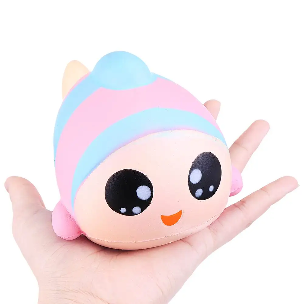 kawaii for Squishy Jumbo 13cm Sanqi Elan Rainbow Fish Squishies Slow ...