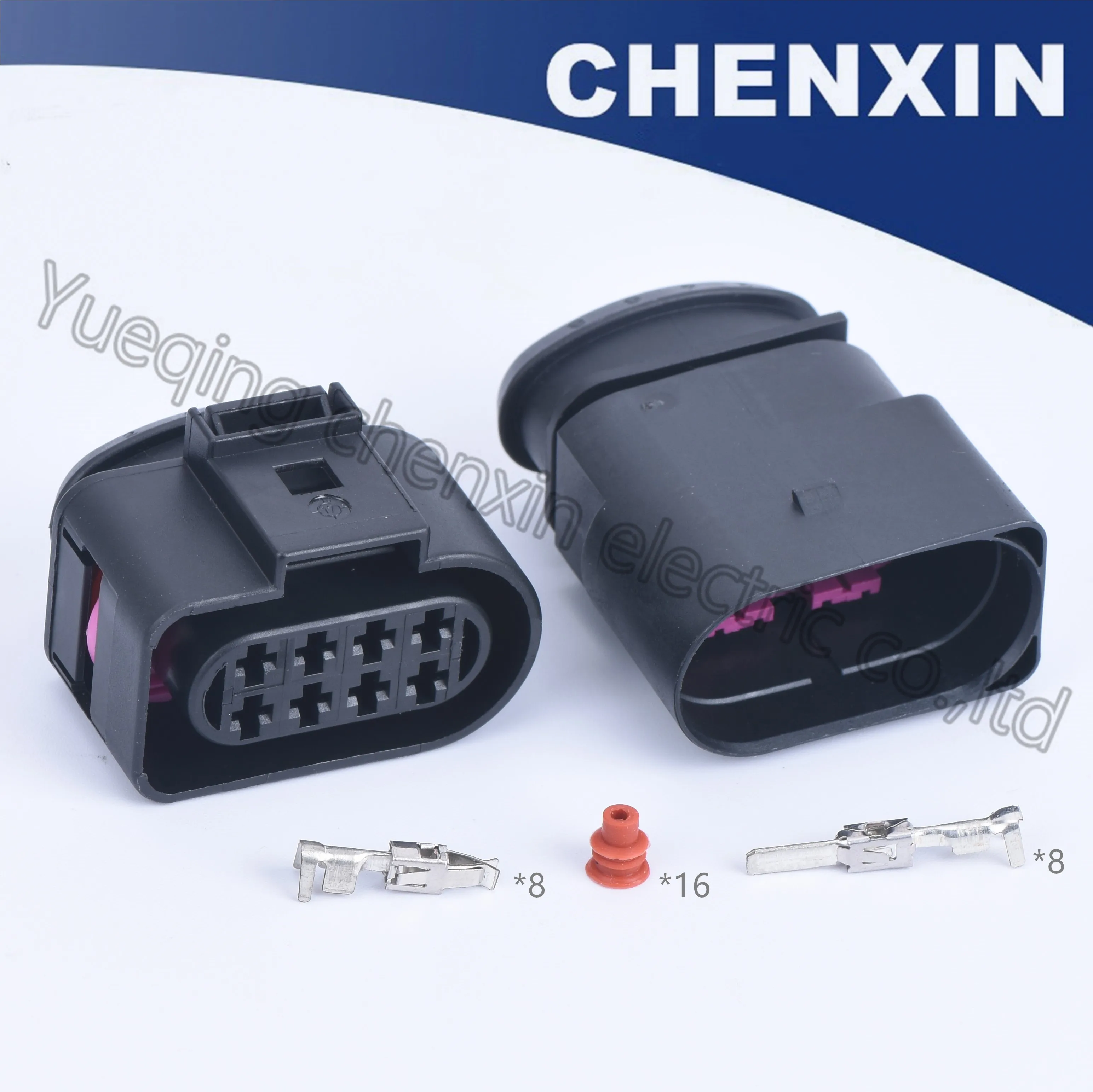 8pin 3.5 male and female auto connectors rear light lamp connector ...