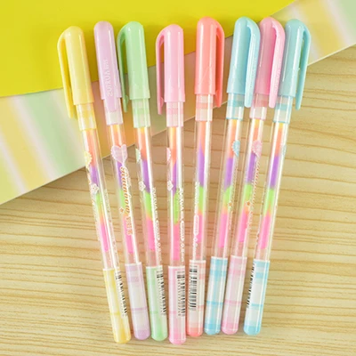 4PCS/Set 6 Color Change Pen Paper Fluorescent Paint Pens Highlighter ...
