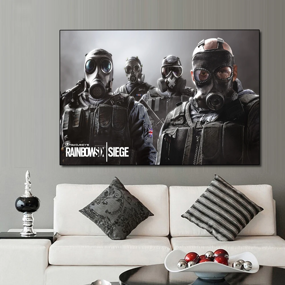 Rainbow Six Siege Game Painting Posters and Prints Print on Canvas Wall ...
