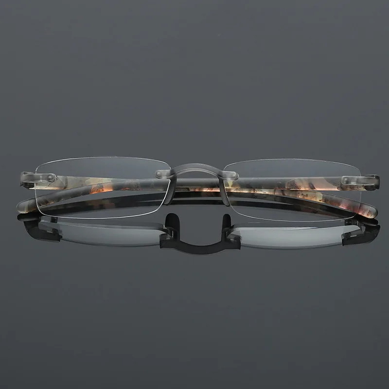Ultralight Rectangle Rimless Tr90 Reading Glasses Flexible Computer ...