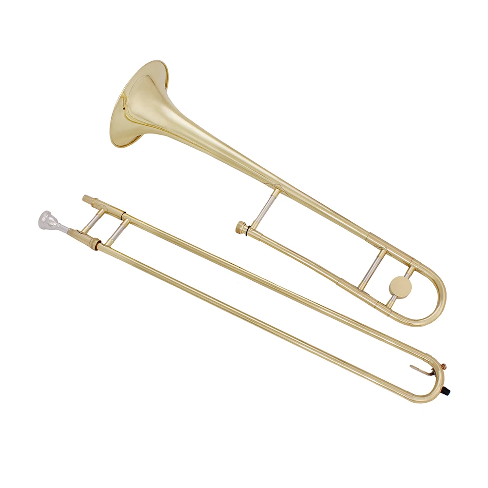 SLADE Alto Trombone Золотой Лак Bb тон B плоский духовой инструмент с ...