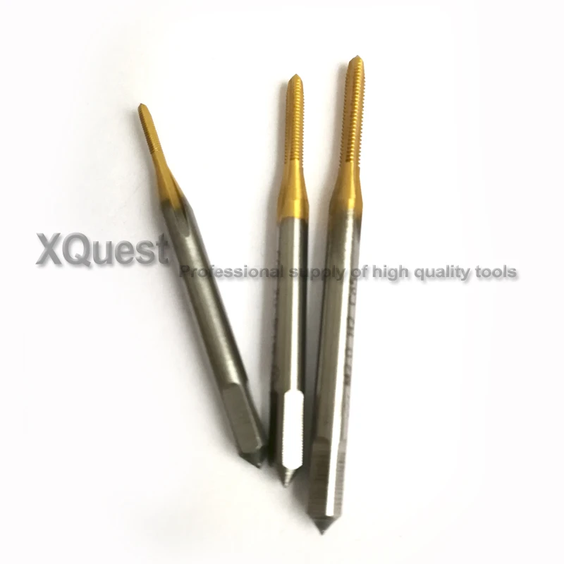 Tin Hss-co Metric Right Hand Tap M0.8 M0.9 M1 M1.1 M1.2 M1.4 M1.5 Ht Straight Flute Thread Taps ...