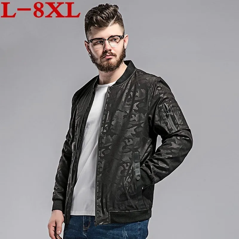 8XL 7XL 6XL big size camouflage jacket men's spring and autumn coat ...