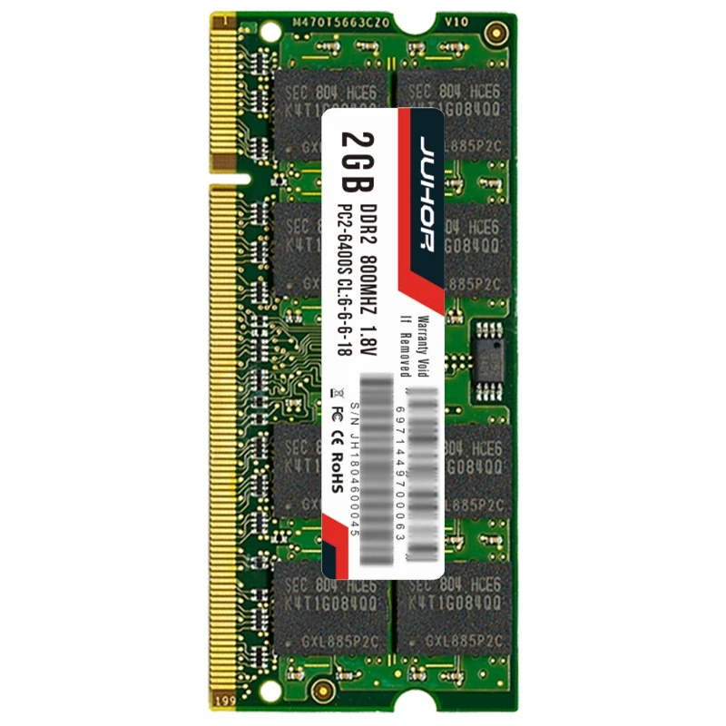 JUHOR Ddr2 2G 800mhz 1,8 V 200Pin Ram память для ноутбука