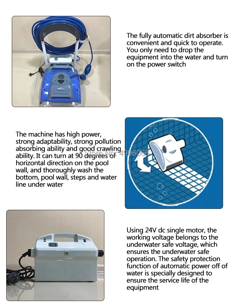 Dolphin M200 vacuum cleaner automatic cleaning equipment M3 swimming ...