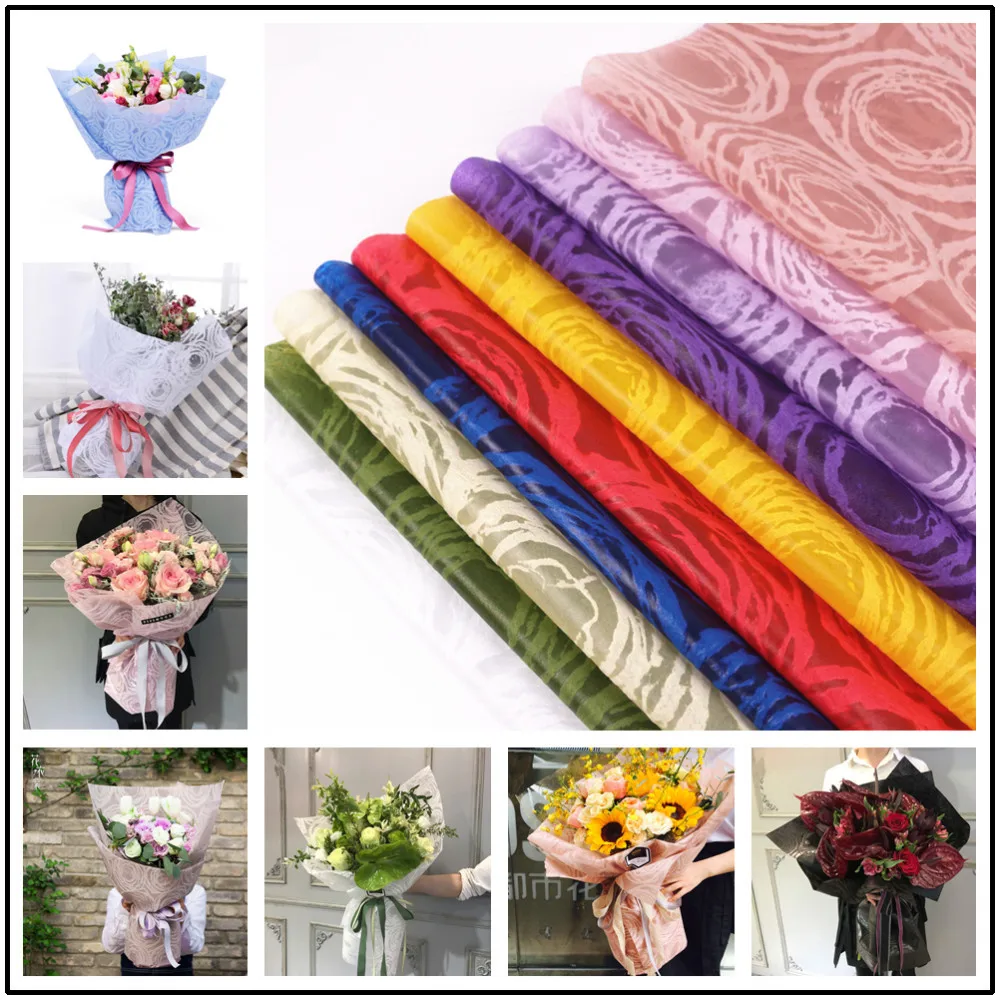 10pcs Starry Sky Paper Waterproof Flower Bouquet Packing Paper Gift ...