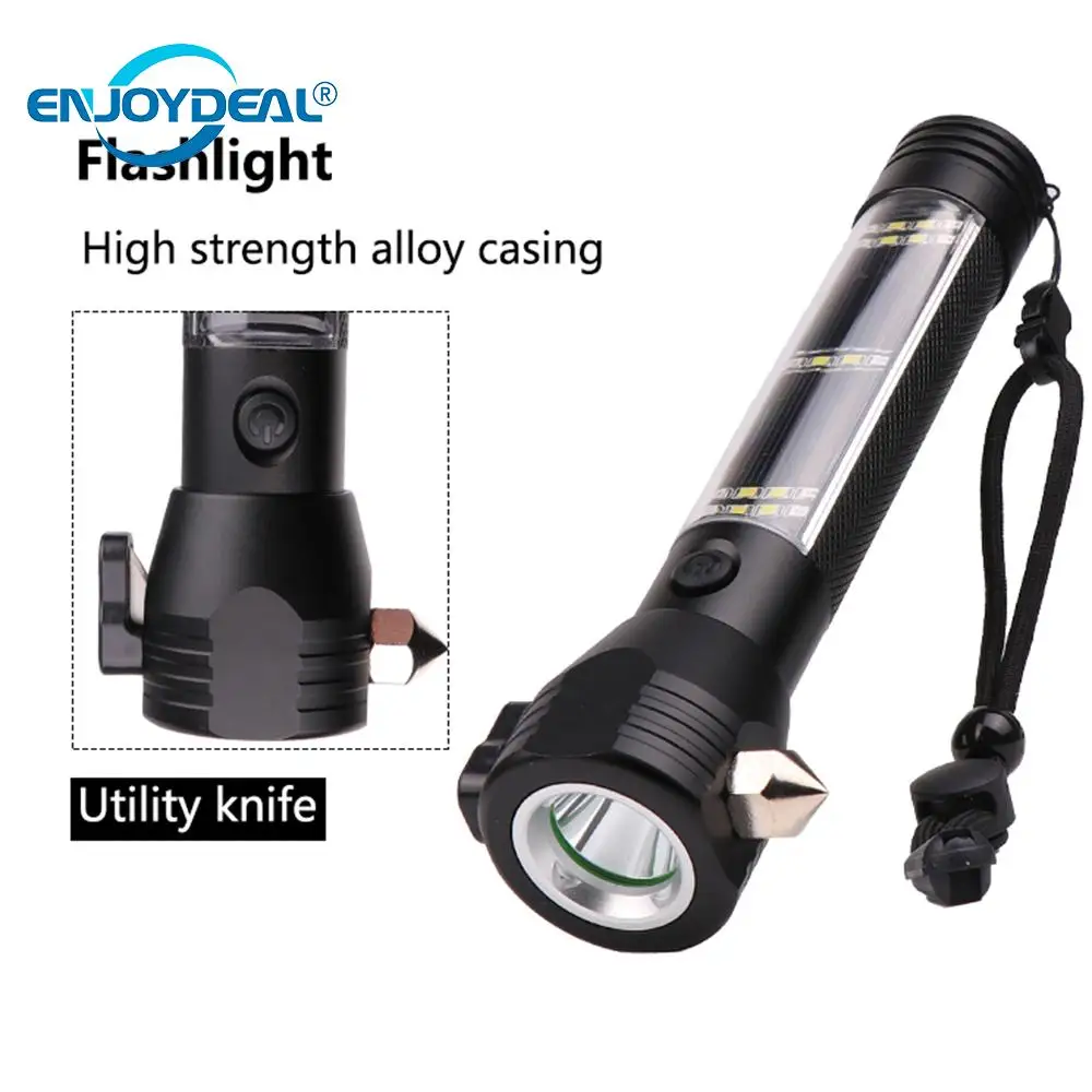 Multi-Functional-Solar-Power-LED-Flashligh-Safety-Hammer-Torch-Light ...