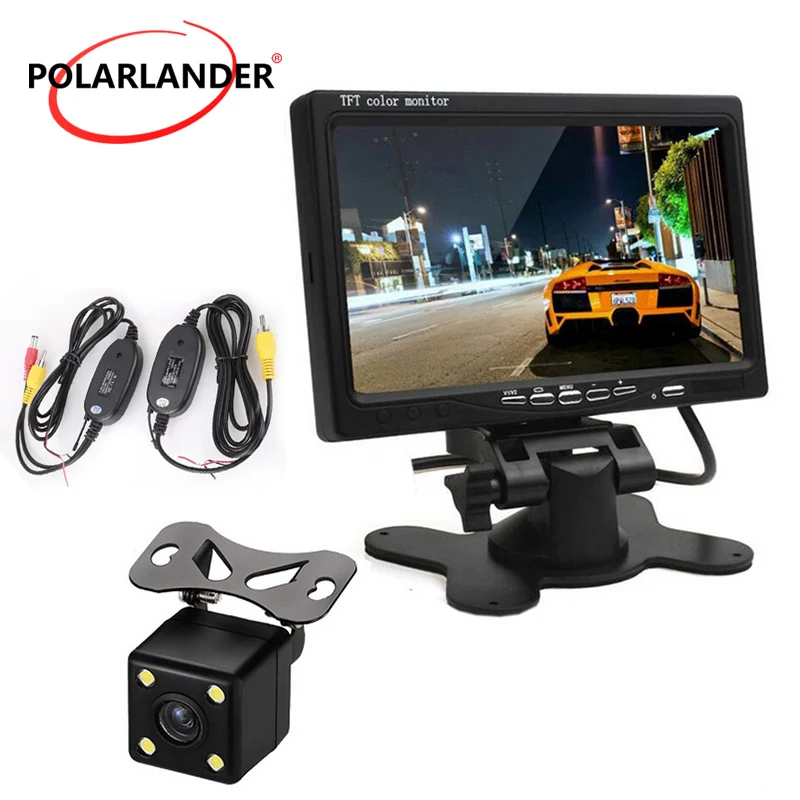 In-dash Dc 12v / 24v 7 Inch Tft Lcd Color Display Screen Car Monitor ...