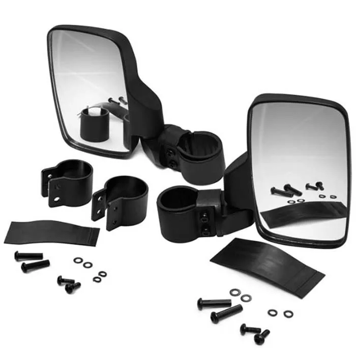 Universal Side Mirror Rear View Mirrors for UTV ATV Off road Large Wide ...