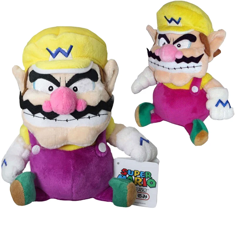 Nintendo Super Cartoon Bros Plush Toy Wario 11in Stuffed Animal Doll ...