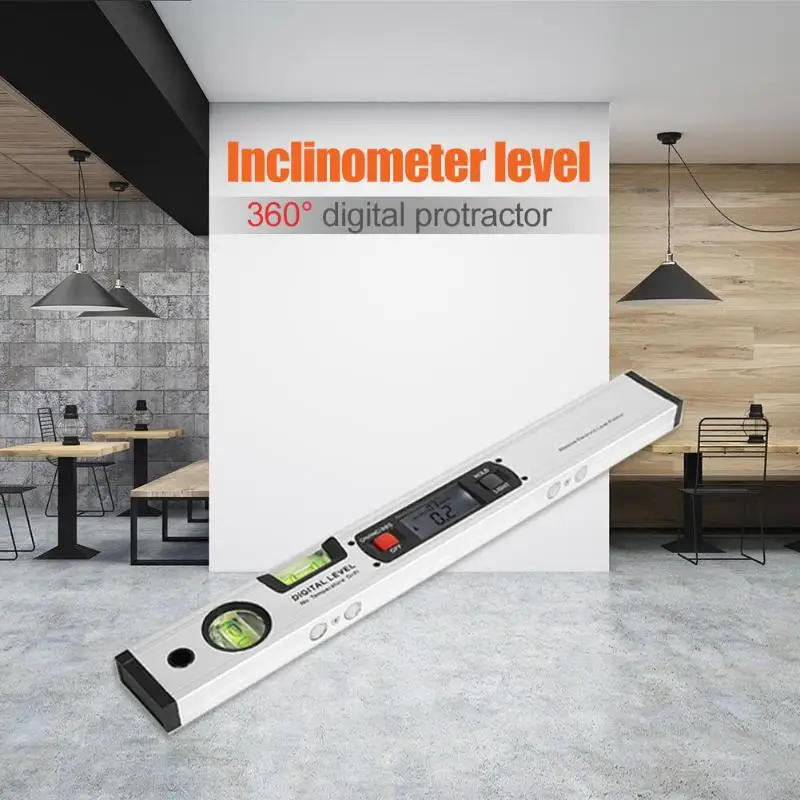 360 Digital Level Protractor Inclinometer Angle Finder Bevel Caliper ...