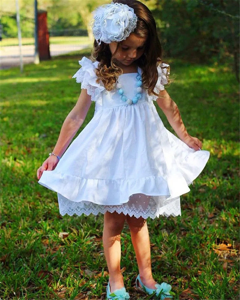 PUDCOCO Criança Crianças Meninas Verão Floral Pageant Partido Vestidos ...