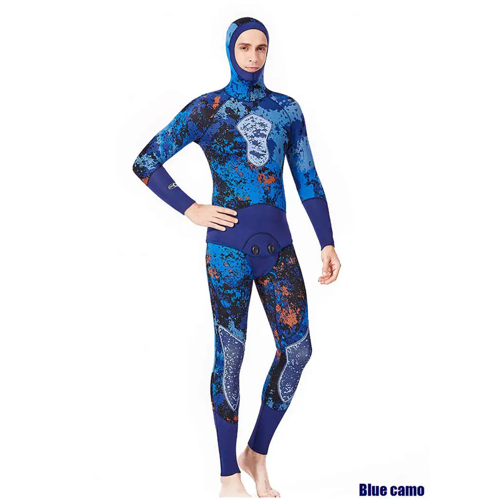 FSTE-DIVE&SAIL Men Scr Neoprene Blue Wetsuit Jumpsuit And Jacket Set ...