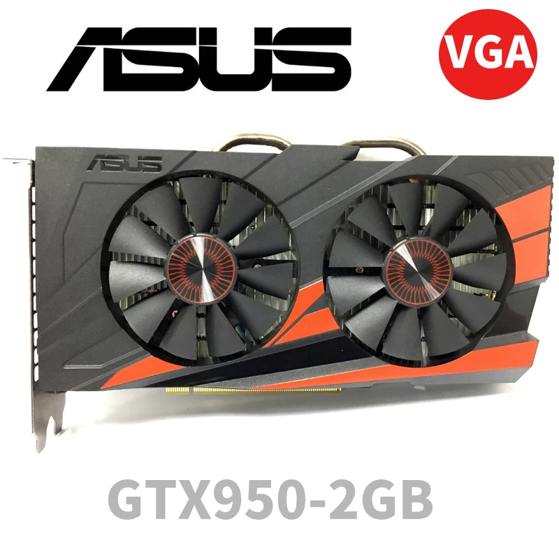 Asus GTX 950 OC 2GB GT950 GTX950 2G D5 DDR5 128 Bit nVIDIA PC tarjetas ...