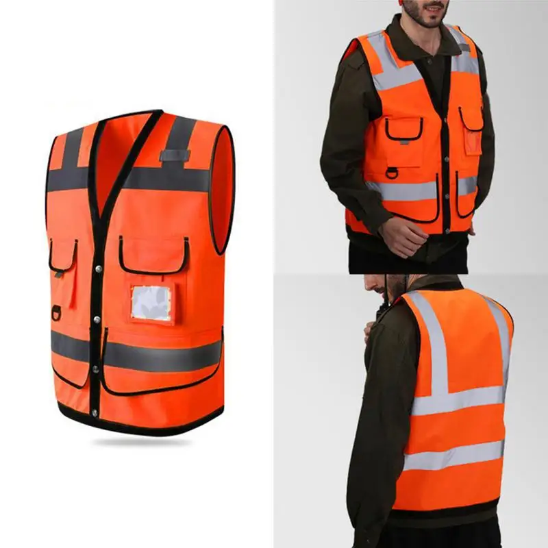 Hi-Vis унисекс высокая видимость Светоотражающая куртка безопасности ...
