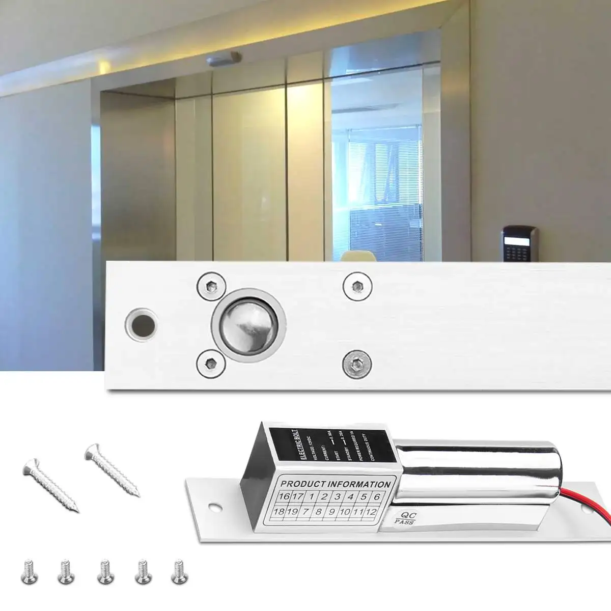 1 Pcs 12V Constant Temperature Electric Lock 2-wire Room Temperature ...