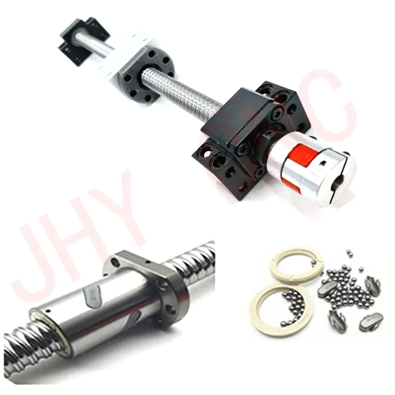 4 lead screws ballscrews Ball screw spindles with ball nuts +4 set BK ...