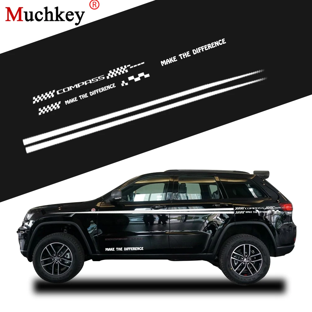 Custom Car Decals For Jeep Compass Car Side Body Decal Sticker For Hatchback Sedan Suv Decals