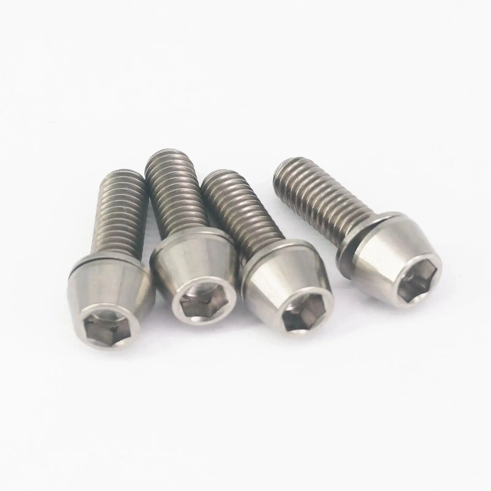 most Best Price M10 x 15mm 1.5 Pitch Titanium Ti Bolt Taper Hex Allen ...
