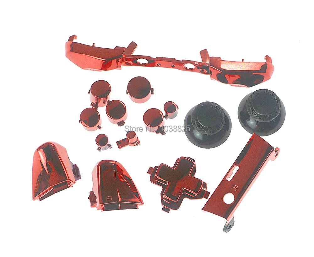 10 เซ็ต/ล็อตชุด Chrome LB RB RT LT กันชนปุ่ม Thumbstick Dpad สำหรับ ...