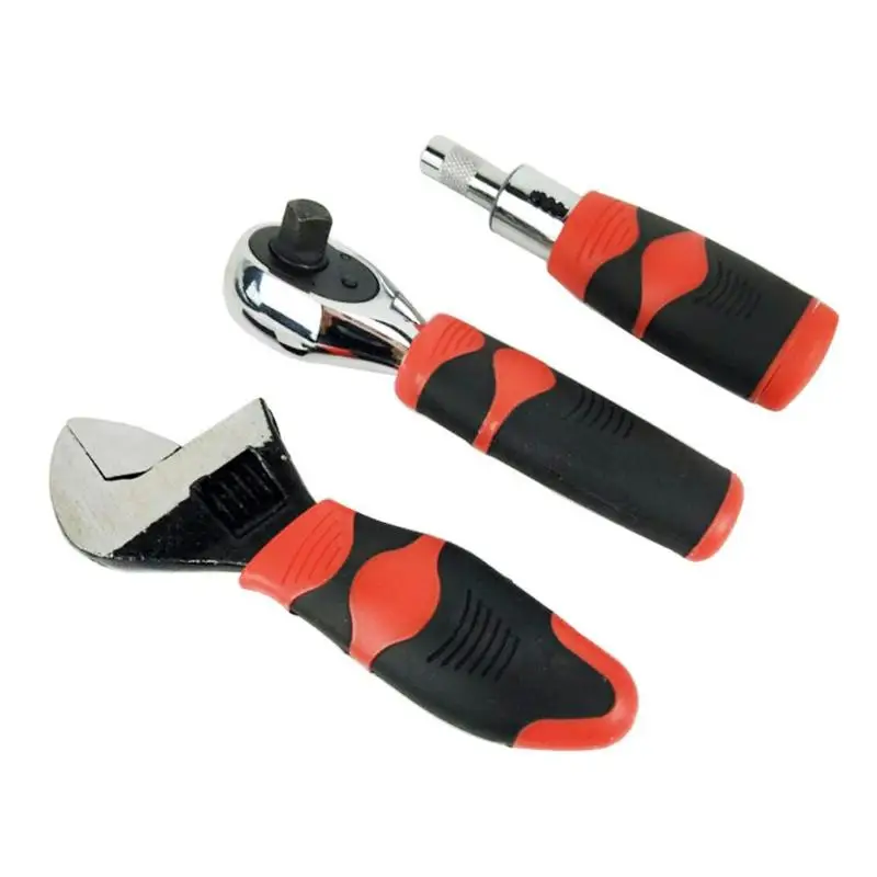 45pcs Screwdriver Adapters Stubby Ratchet Spanner Kit Wrenches Hand ...