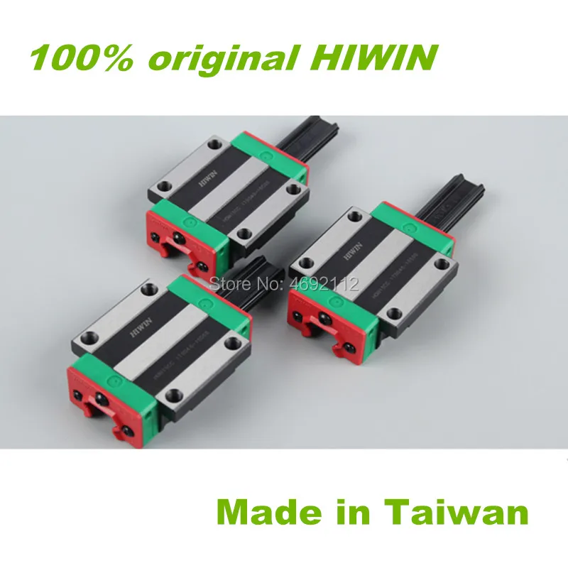 100% HIWIN 2pcs HGR20 650 700 750 800 850 900 1000 1050mm linear guide ...