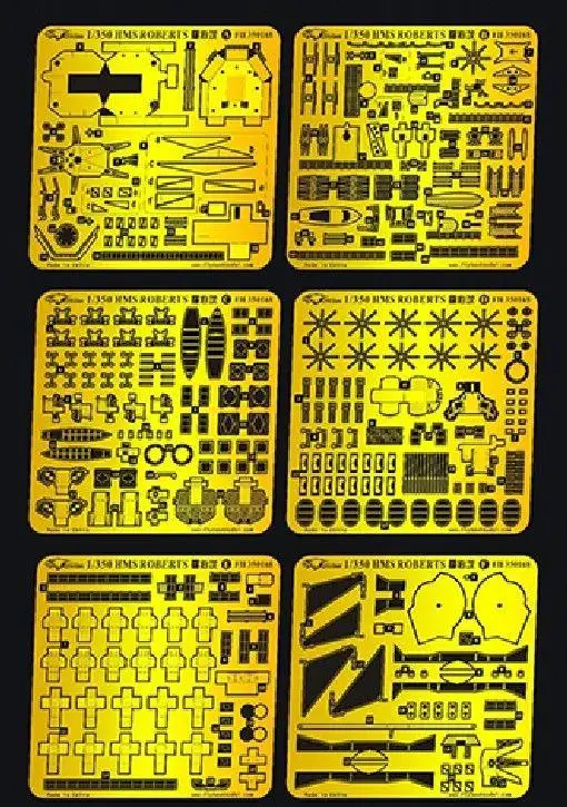 Flyhawk 350168 1/350 HMS Roberts монитор для Trumpeter наивысшего качества