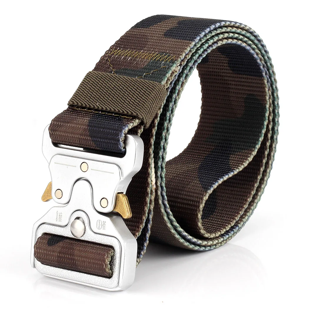 Outdoor Nylon Tactical Belt Men Army Camouflage Combat Military Waist ...