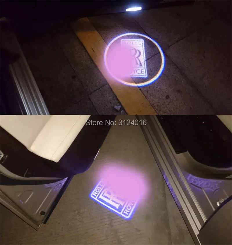 2PC X dahosun Play and Plug LED Car Door Logo Light for Rolls Royce for Rolls for Royce RR Car AliExpress
