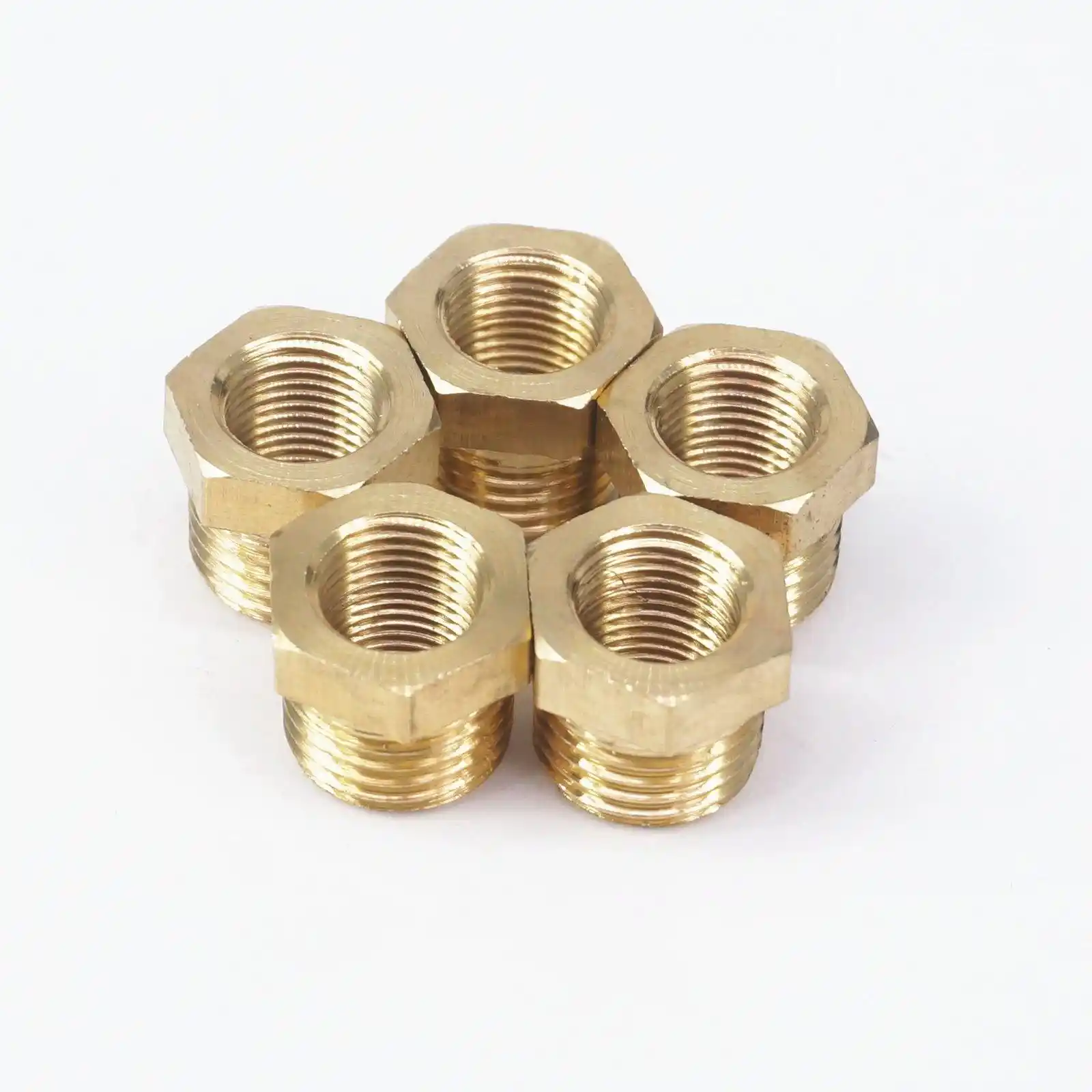 2pcs 1/8" 1/4" 3/8" 1/2" BSP Male to M8 M10 M12 M14 M16 M20 Female Brass Reducer Reducing ...