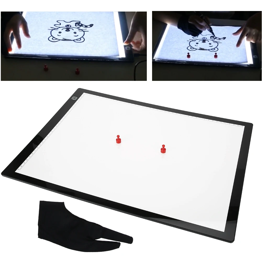 Magnetic-A3-LED-Light-Box-Painting-Stencil-Board-USB-Copy-Pads-for ...