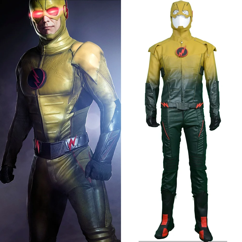 The Flash Eobard Thawne Reverse Flash Cosplay Costume Halloween Outfit ...