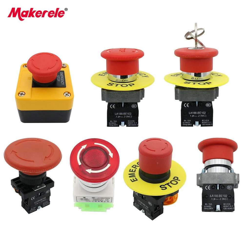 Multiple-Models-of-Emergency-Stop-Tuttons-Electrical-Buttons-for ...
