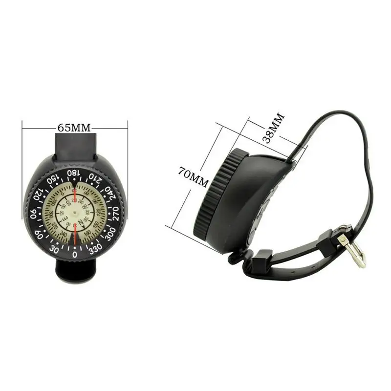 Underwater Scuba Dive Wrist Mount Compass Gauge Navigation Deep Sea ...