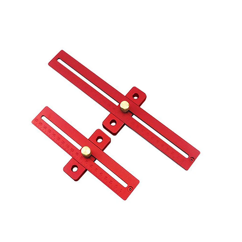 Measuring Ruler DIY Aluminum Scale Wood Measure Ruler Straight Line ...