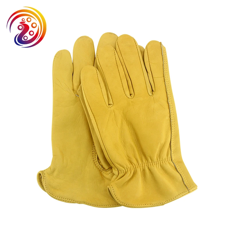 OLSON DEEPAK Leather Work Gloves New Work Drivers Gloves Gardening Motorcycle Household Work ...