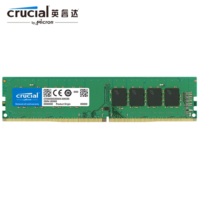 Crucial RAM DDR4 2GB 4GB 8GB 16GB DDR4-2400MHz 2133MHZ 288-Pin CL17 1 ...