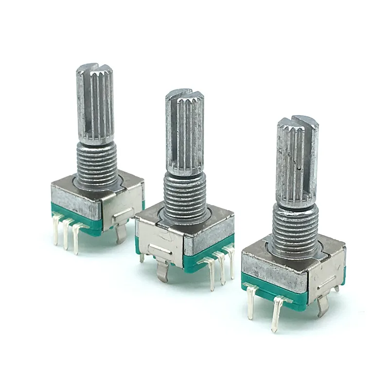 5pcs Plum handle 20mm 15mm Rotary Encoder Coding Switch EC11 Digital Potentiometer With Push ...