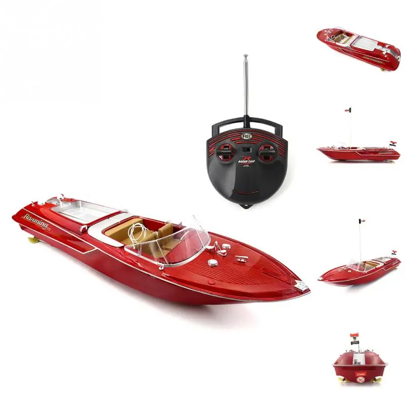 HQ2011-1 Large 4-channel Simulation Remote Speed Boat Airship Children ...