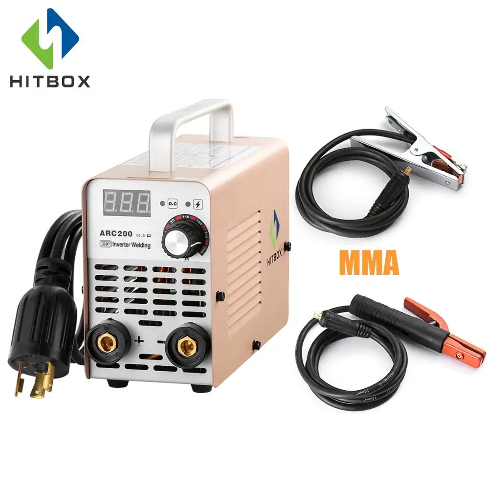Stick Welder SSIMDER Mini 110V/220V ARC200 Portable Stick MMA ARC Weld ...