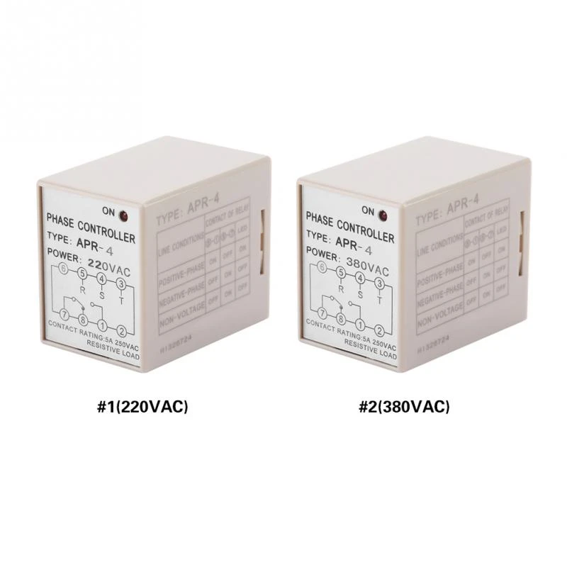 380VAC Mootea Delay Timer Relay,APR-4 Phase Loss Reverse Protection ...