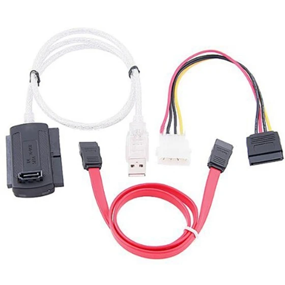SATA/PATA/IDE Drive to USB 2.0 Adapter Converter Cable for 2.5 / 3.5 ...