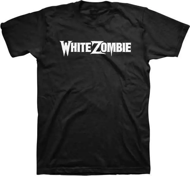 White zombie 편지 로고 t 셔츠 S M L XL 2XL 새로운 공식 롭 좀비|티셔츠| - AliExpress