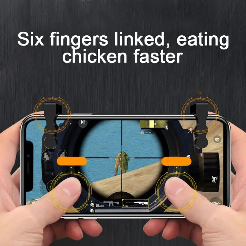 1 Pair For PUBG Mobile Game L1R1 Fire Button Handle Shooter Controller ...