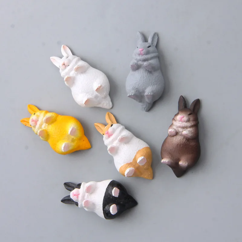 Fat rabbit Magnetic Sticker 3D Action Figure Magnet Cartoon T ARTS ...