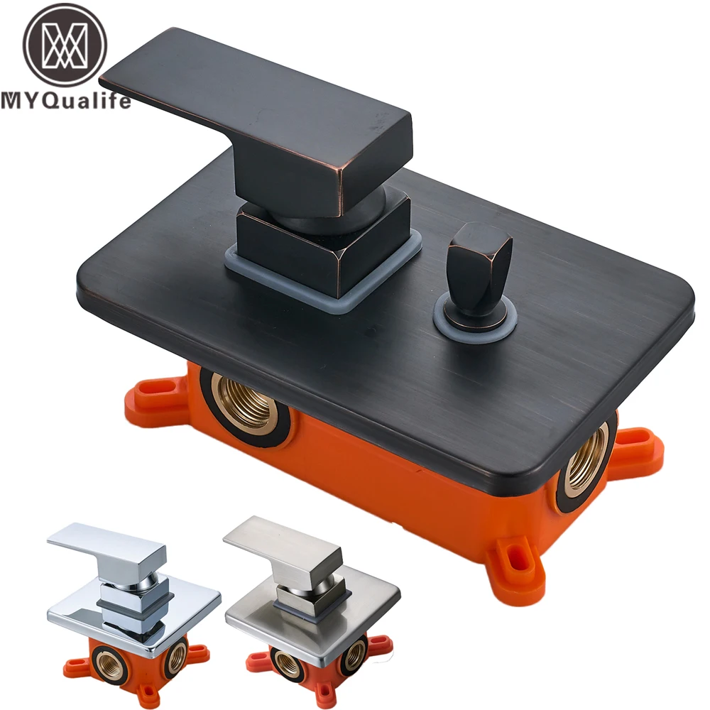 2-and-3-ways-wall-mounted-shower-faucet-Mixer-valve-brass-bathroom-bath ...