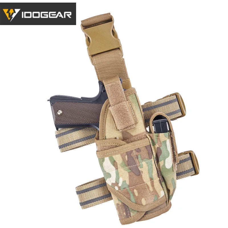 IDOGEAR Drop Leg Holster Pistol Thigh Holster Tactical Universal Right ...