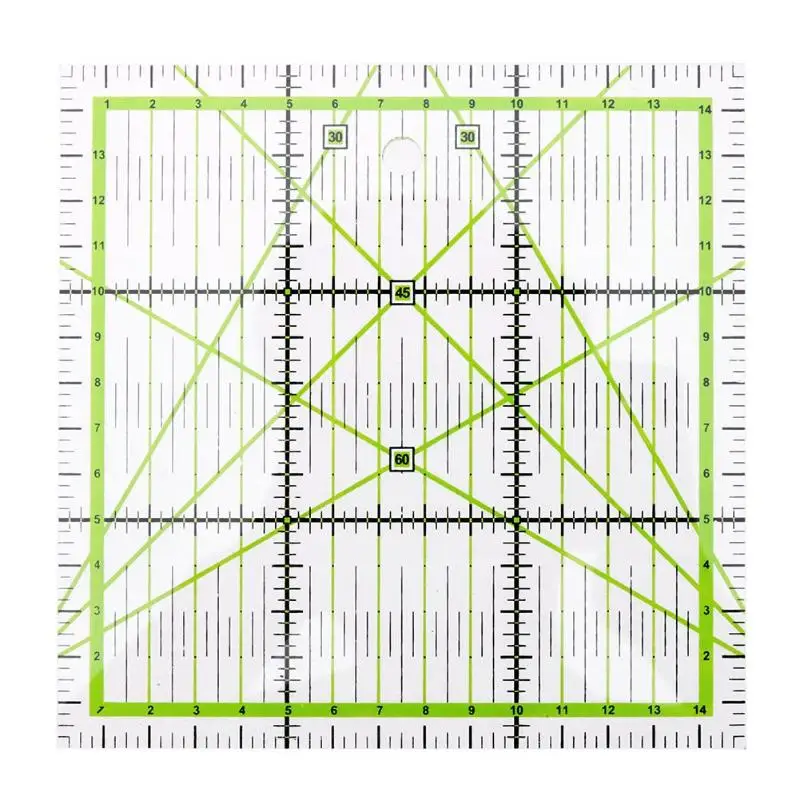 1PC DIY Hand Tool Patchwork Ruler Square Fan Shape Tailor Yardstick ...